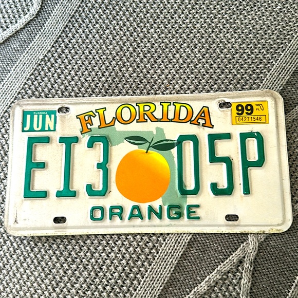 Other | 1999 Florida License Plate | Poshmark